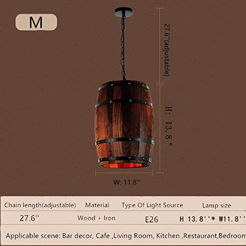 Snapklik.com : Wood Wine Barrel Chandelier Whiskey Barrel Pendant Lamp ...