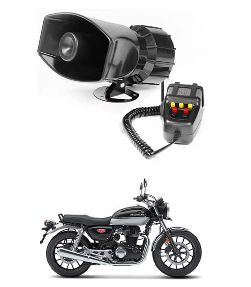 MATIES Police Horn 12V/ 3 Tones Wireless Electronic Siren Loud Car ...