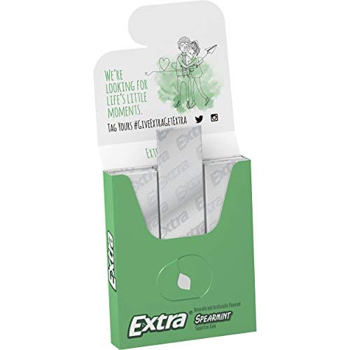 Amazon.com : Extra Spearmint Sugarfree Gum (Pack of 8) : Grocery ...