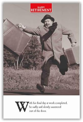 GREETING ART Retirement Card,Happy Retirement Card,Funny Retirement ...