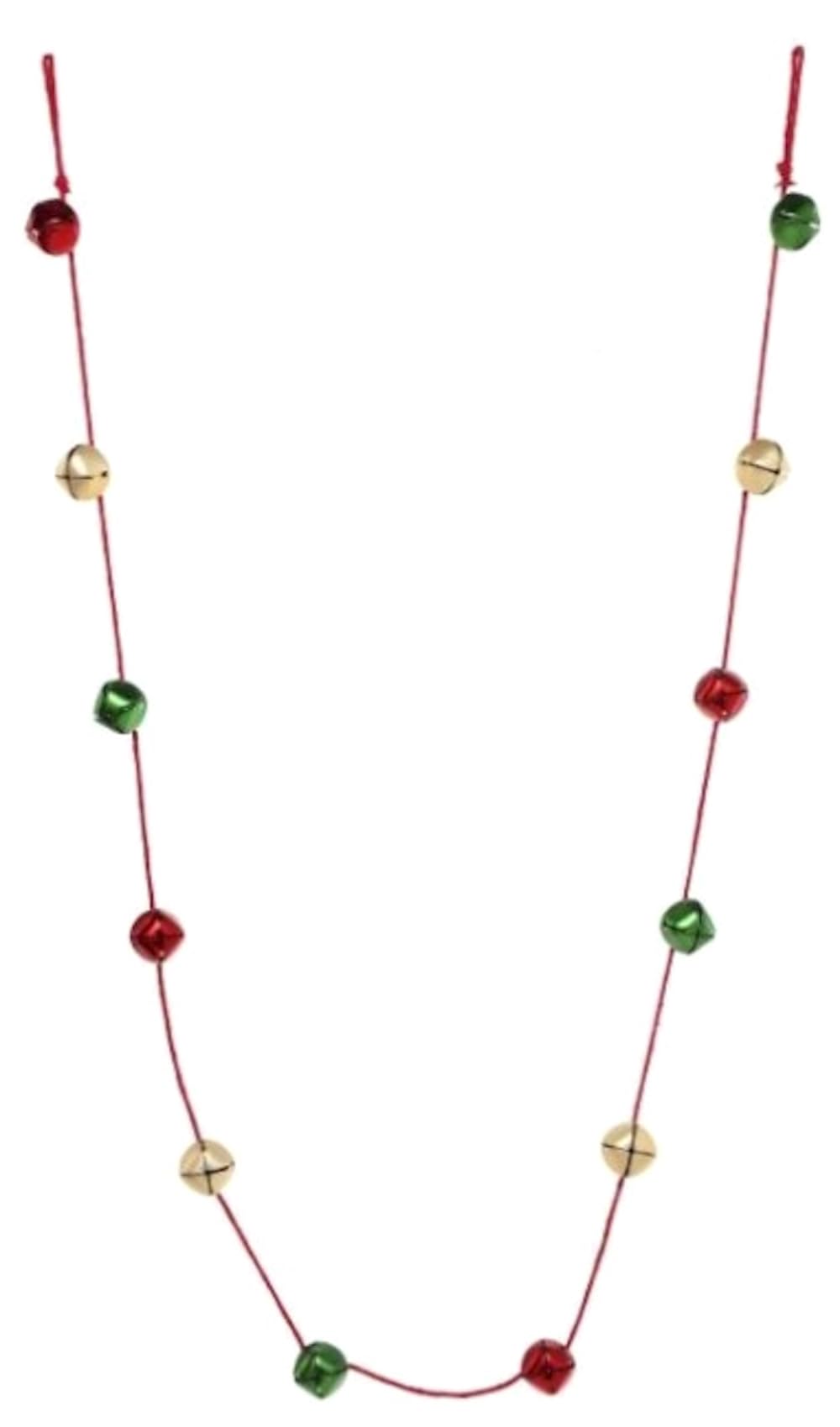 Amazon.com: The Bridge Collection 72" Red, Green, Gold Jingle Bell ...