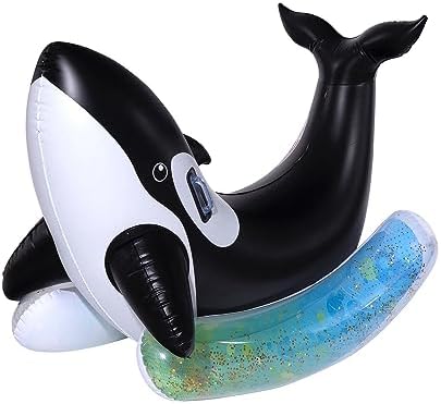 Amazon.com: Swimline 90305 Orca Squirter Pool Inflatable Ride-On, Multi ...