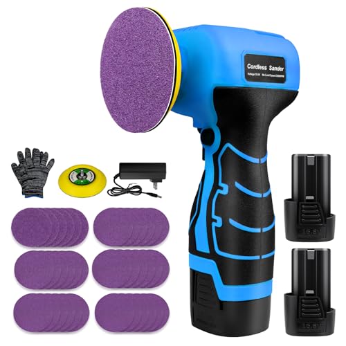 Vkndoynt Cordless Electric Sander 3.0Ah 36PCS Sandpapers Review: A ...