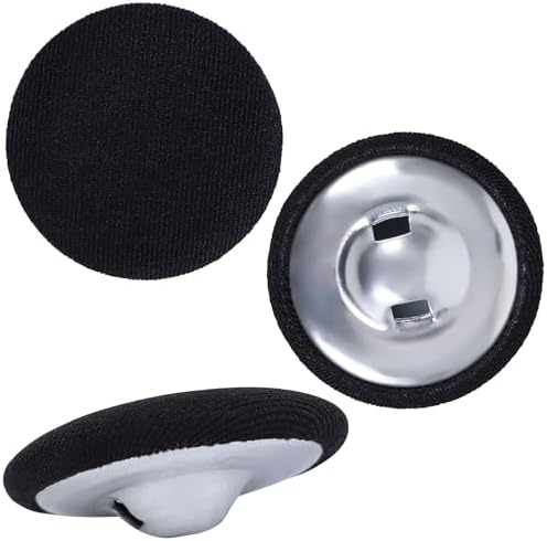 Amazon.com: 30 Pieces Metal Flat Button Alloy Shank Button Round Shaped ...