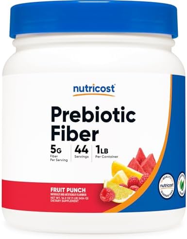 Amazon.com: Nutricost Prebiotic Fiber Powder (1 LB, Fruit Punch ...