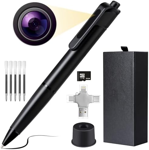 Amazon.com : IROLIW Camera Pen Detector, 1080P HD Body Cam with Loop ...