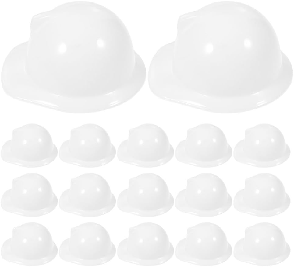 Amazon.com: LUOZZY 40Pcs Miniature Construction Hats Mini Construction ...