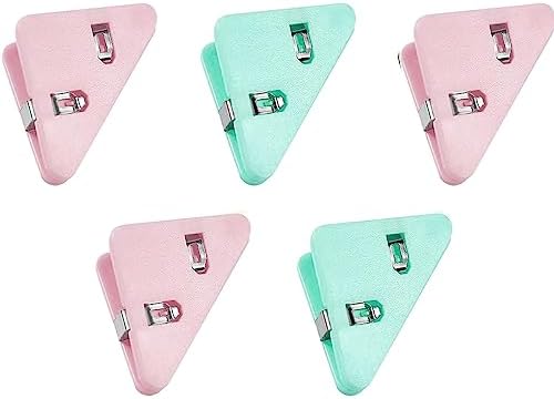 Leeonz Triangular Corner Clips, Triangle Paper Clips Corner Paper Clip ...