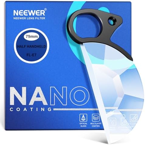 Amazon.com : NEEWER 79mm Handheld Half Moon Kaleidoscope Prism Lens ...