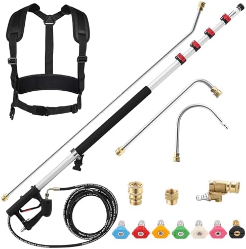 Amazon.com: PWACCS 24 FT Telescoping Pressure Washer Wand, Telescopic ...