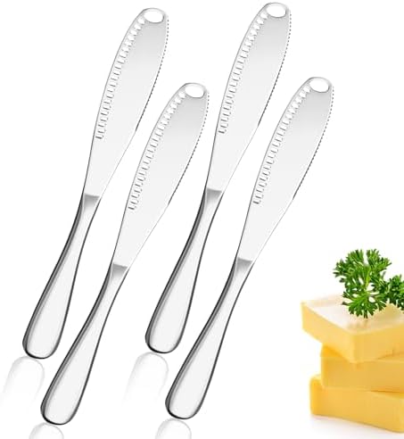 UNISOPH Butter Knife, 3 in 1 Stainless Steel Butter Knives Butter ...