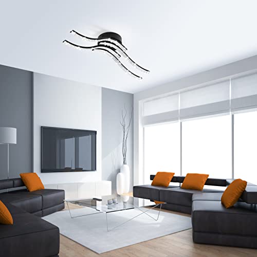 Zewanny LED Acrylic Ceiling Light 4 Built-in LED Boards,Flush Mount ...