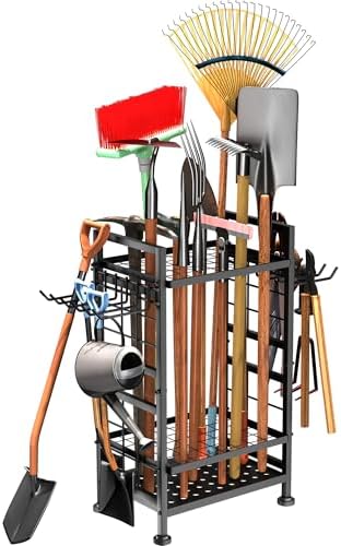 Amazon.com: Garden Tool Organizer Holds 50 Long-Handled Tools/Rakes ...