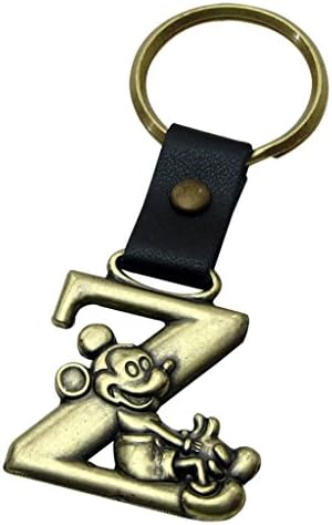 Amazon.com: Mickey Mouse Letter Z Brass Key Chain : Clothing, Shoes ...