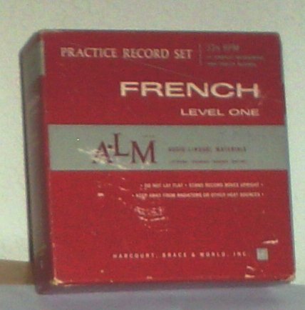 French Level One, Practice Record Set (Note: Not Cassette, but 33.5 RPM ...