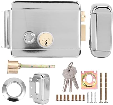 Home Safety Vertical Keyway Cylinder Deadbolt Lock Set, DC12v Exterior ...