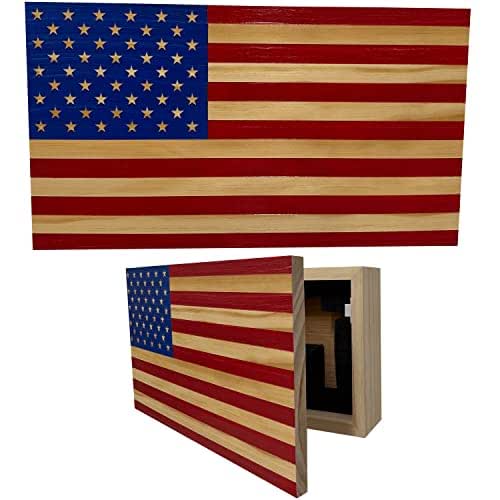Amazon.com: American Flag Concealed Gun Cabinet, Hidden Gun Storage ...