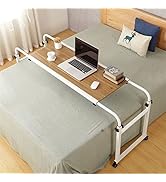 Amazon.com: WANLIAN Rolling Laptop Table Lap Desk for Laptop Rolling ...