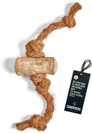 Amazon.com : Canophera Dog CHEW Made of Coffee Wood and Coconut Rope ...