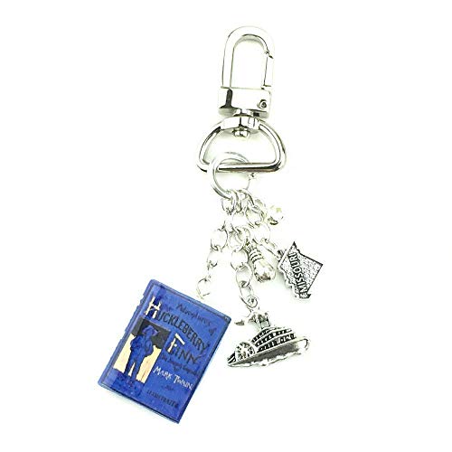 Amazon.com: Huckleberry Finn Blue First Edition Clay Mini Book Key ...