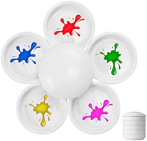 Amazon.com: ARTIBETTER Five Layer Ceramic Palette 5 Layers Mixing Trays ...