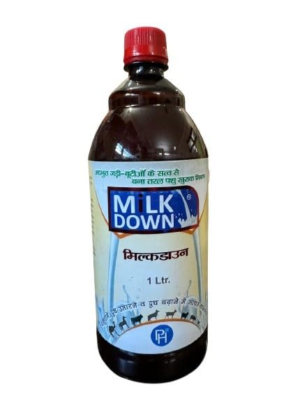 MILKDOWN Milk Booster & Milk Enhancer for Cow, Buffalo, Sheep & Goat (1000 ml) : Amazon.in: Pet ...
