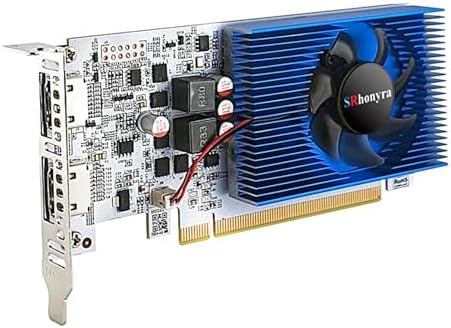 SRhonyra GT 730 4GB Low Profile Graphics Card Single Slot DDR3 128 Bit ...
