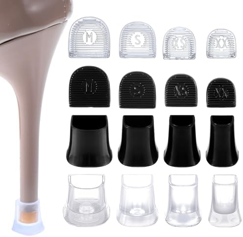 cobee 8 Pairs Heel Caps for High Heels, 4 Sizes Heel Stoppers Heel ...