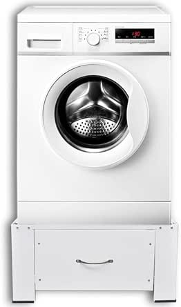 Amazon.com: GOLINPEILO Washing Machine Pedestal Base Stand with Drawer ...
