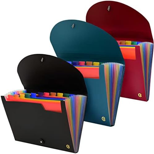 Amazon.com : CNK File Folders Organizer with 13 Pockets Accordion ...