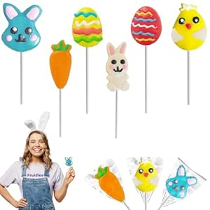 Amazon.com : Happy Easter Variety Pack Lollipops Suckers, Colorful ...