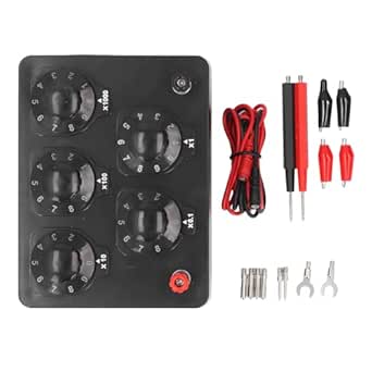 Variable Resistors, Abs Adjustable Decade Resistance Box with ...