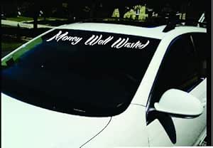 Amazon.com: Money Well Wasted Banner Vinyl Decal Sticker Diesel Truck ...