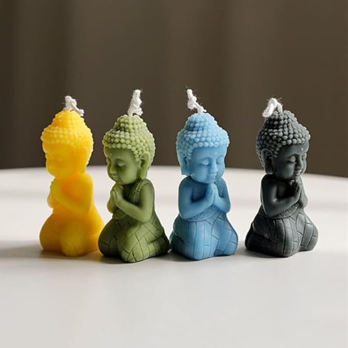 Radiance Store 1pc Buddha Candle Mould Silicone Mold for Handcraft ...