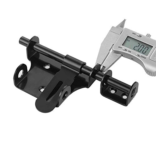 Sliding Bolt Gate Latch Black, 6 Inch Thickening Stainless Steel Barrel ...