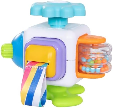 Amazon.com : Smart Steps Grab N' Spin Rattle and Teether 3 - 6 months ...