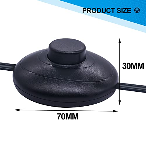 Snapklik.com : Twidec/Foot Switch Floor Black Foot Pedal Push Switch ...