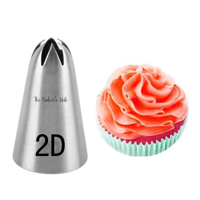Buy Stainless Steel 2D Design for Cake Decorating Icing and Piping Tip ...