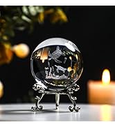 Amazon.com: ZEERSHEE 80mm Crystal Earth Globe Ball with Stand World Map ...