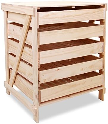 Primrose 5 Drawer Wooden Apple Storage Rack H78cm x W60cm : Amazon.co ...