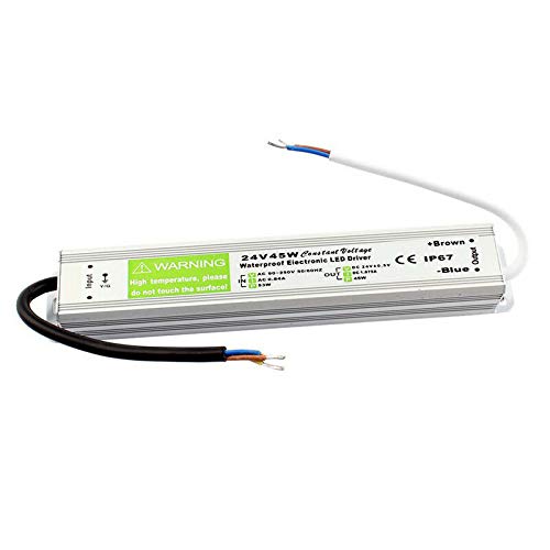 24V 1.875A 45W IP67 Waterproof Electronic LED Driver AC 90-250V ...