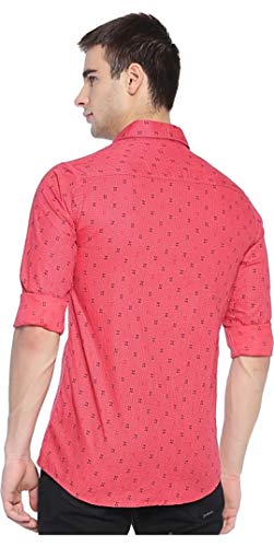 Buy Men Printed Crimson Red Shirt (X-Small) at Amazon.in