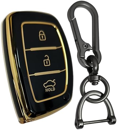Keycept™ GoldLine key cover for Hyundai Exter | Creta | Venue | Aura ...