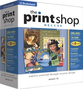 Amazon.com: Broderbund The PrintShop Deluxe Version 15 (CD-ROMs in ...