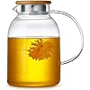 Large Glass Teapot with Infuser, Stovetop Safe, Thickened Heat ...