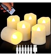 Amazon.com: FREEPOWER Rechargeable Flameless Tea Lights with Remote ...
