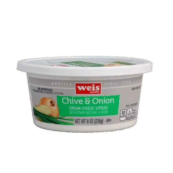 Amazon.com: Weis Quality, Cream Cheese Spread With Chives And Onions, 8 ...