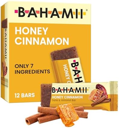 Amazon.com: Bahamii Date and Almond Bars, Honey Cinnamon - Non GMO ...