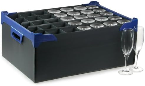 Amazon.com: bar@drinkstuff Stacking Glass Storage Boxes | 35 Small ...