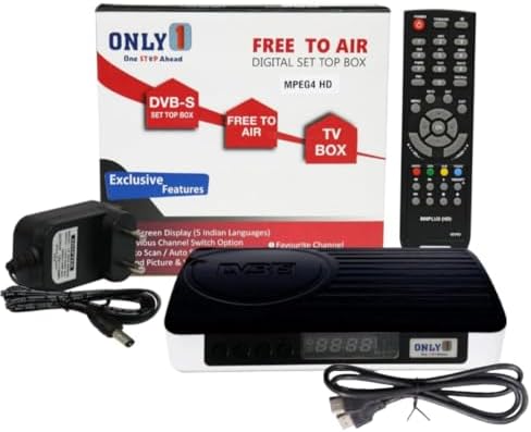 Zing Super FTA Box with 4 Years Free Subscription, Remote, Power ...